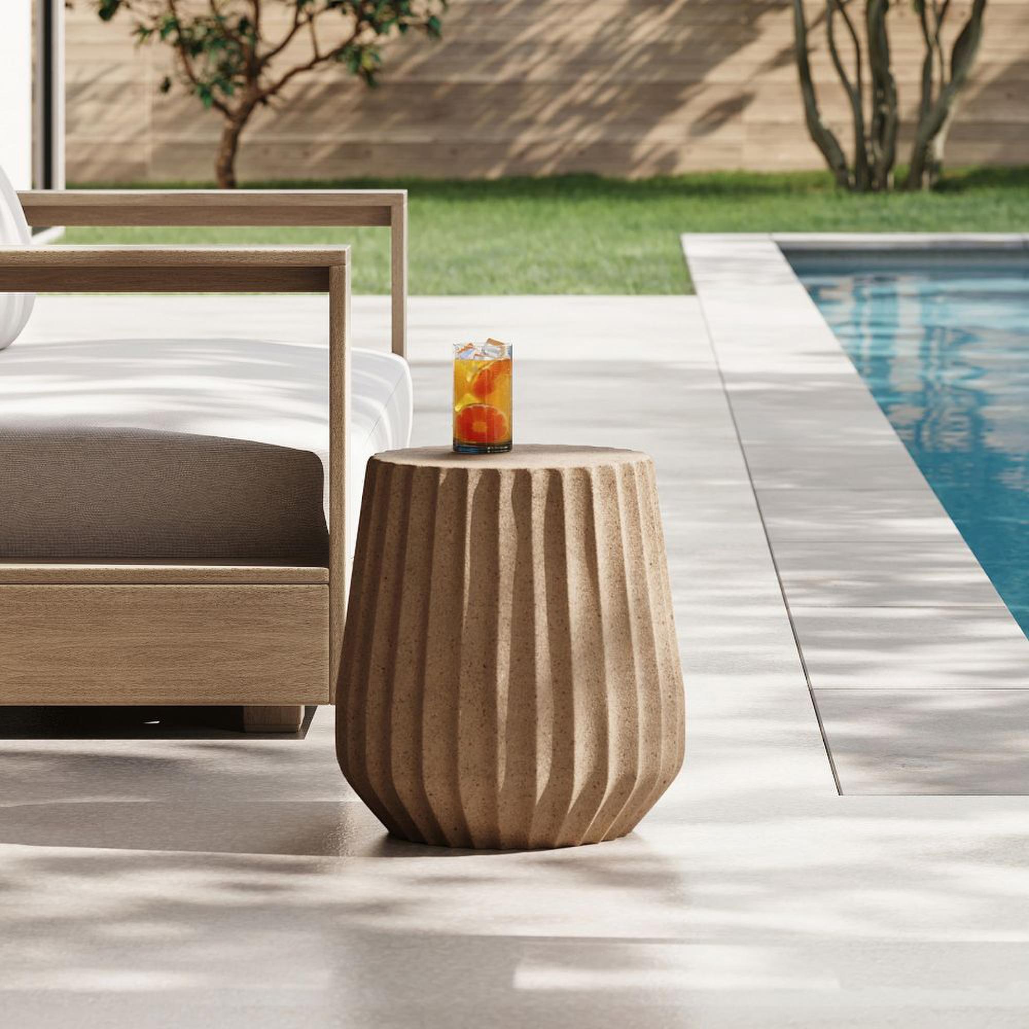 Hana Garden Side Table 41 cm West Elm UK